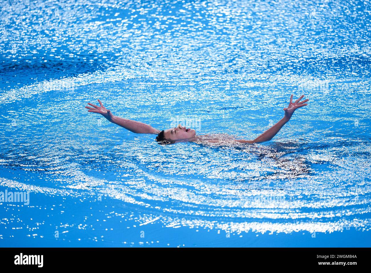 Doha, Qatar. 5th Feb, 2024. Yang Shuncheng of China performs during the ...