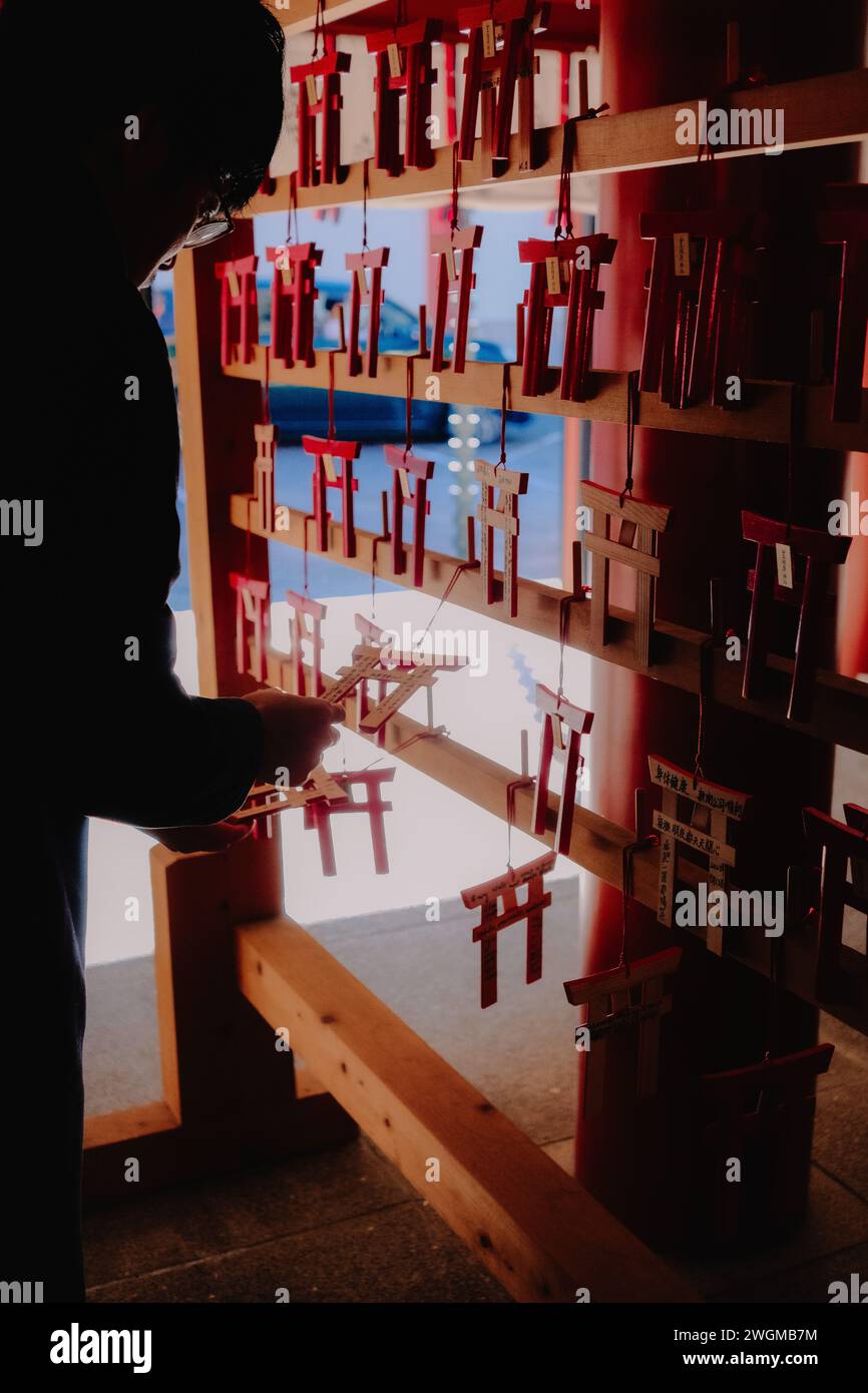 Japanese shine, wishing plaque, Torii gates, Red good luck, Tokyo ...