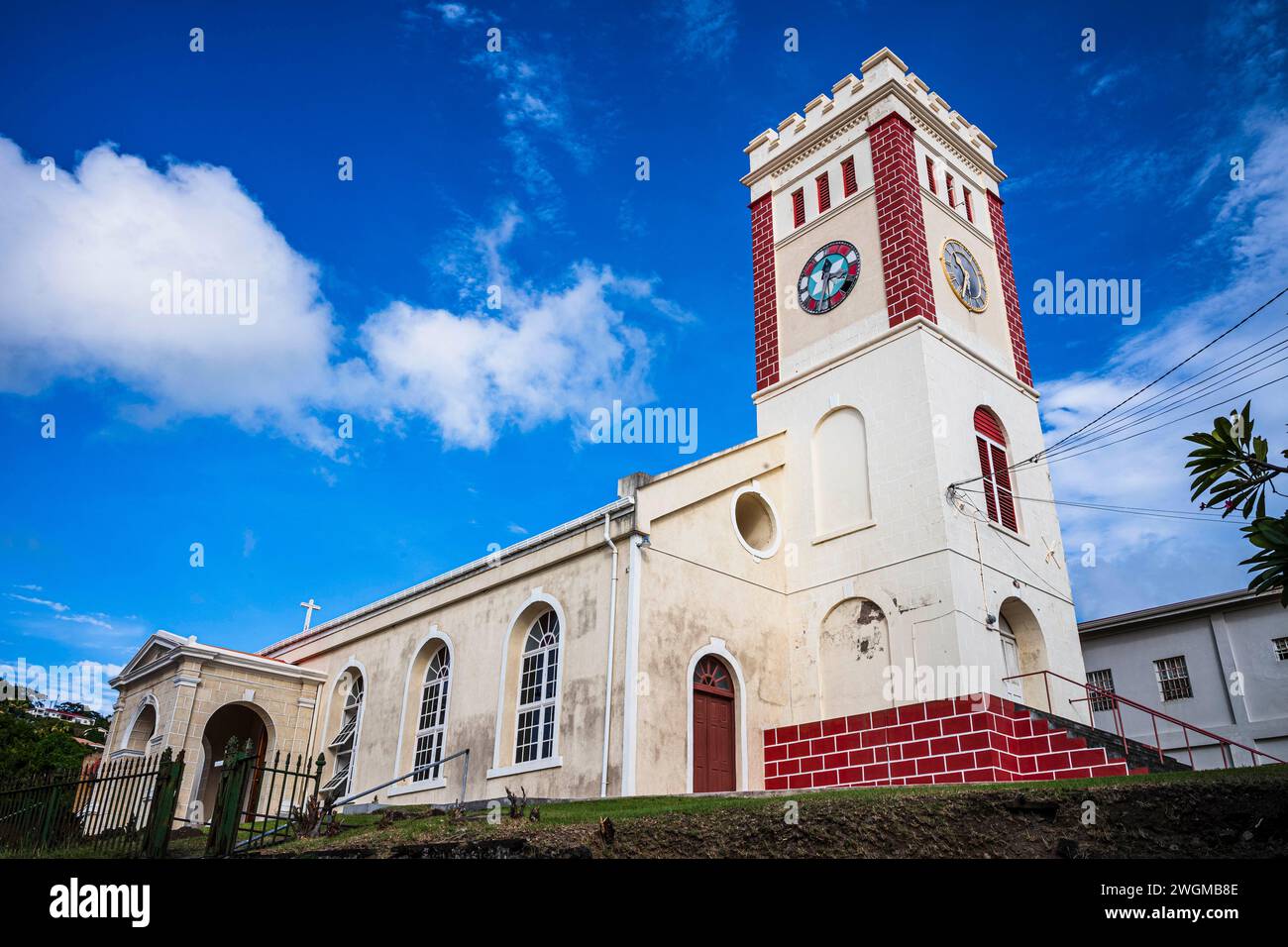 St. George's Anglican Church, St. George's, Grenada, West Indies Stock ...
