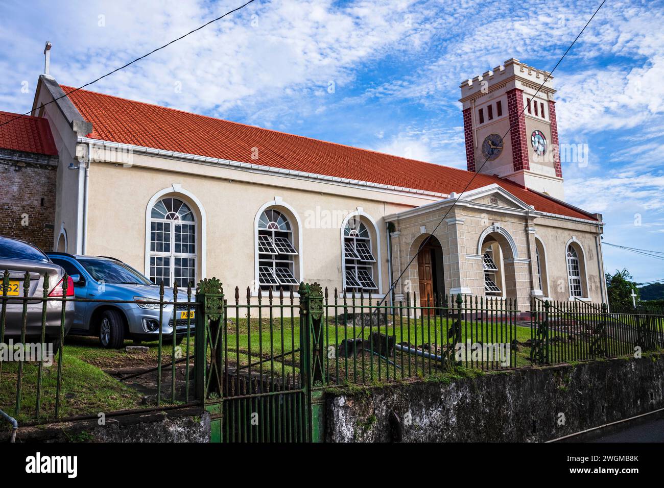 St. George's Anglican Church, St. George's, Grenada, West Indies Stock ...