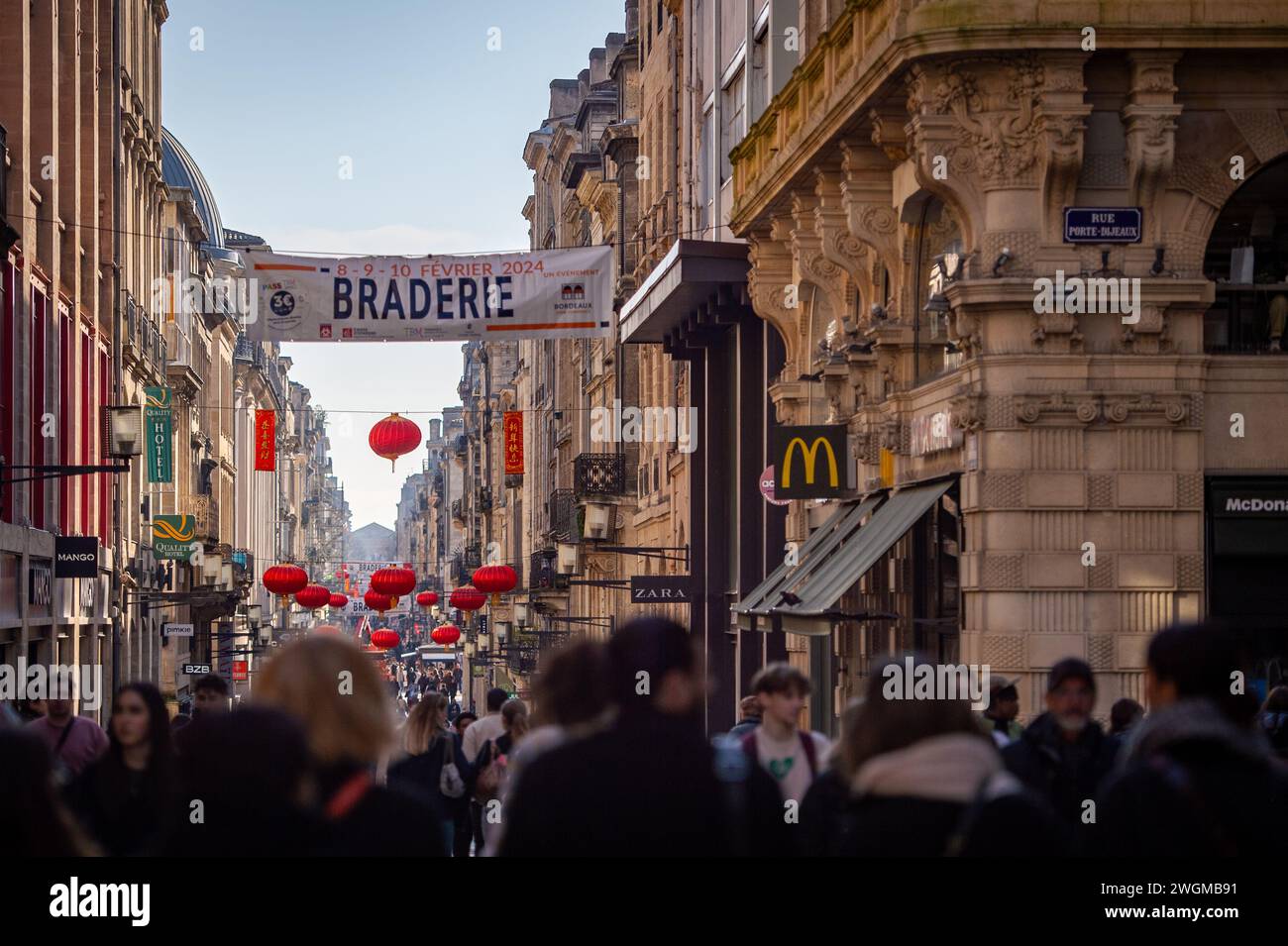 France Bordeaux - Rue Sainte Catherine. Longest pedestrian shopping ...
