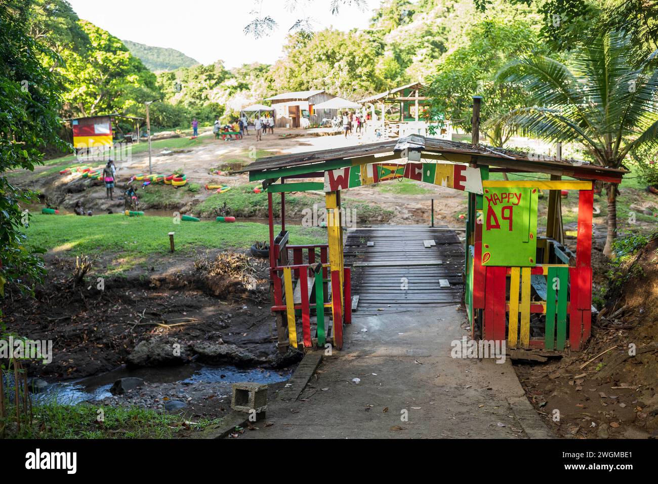 River Sallee Boiling Spring, Grenada, West Indies Stock Photo - Alamy