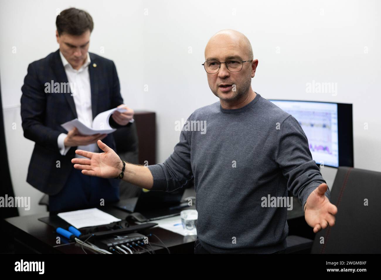 Kyiv, Ukraine. 05th Feb, 2024. Former director of the Department of Military-Technical Policy of ...