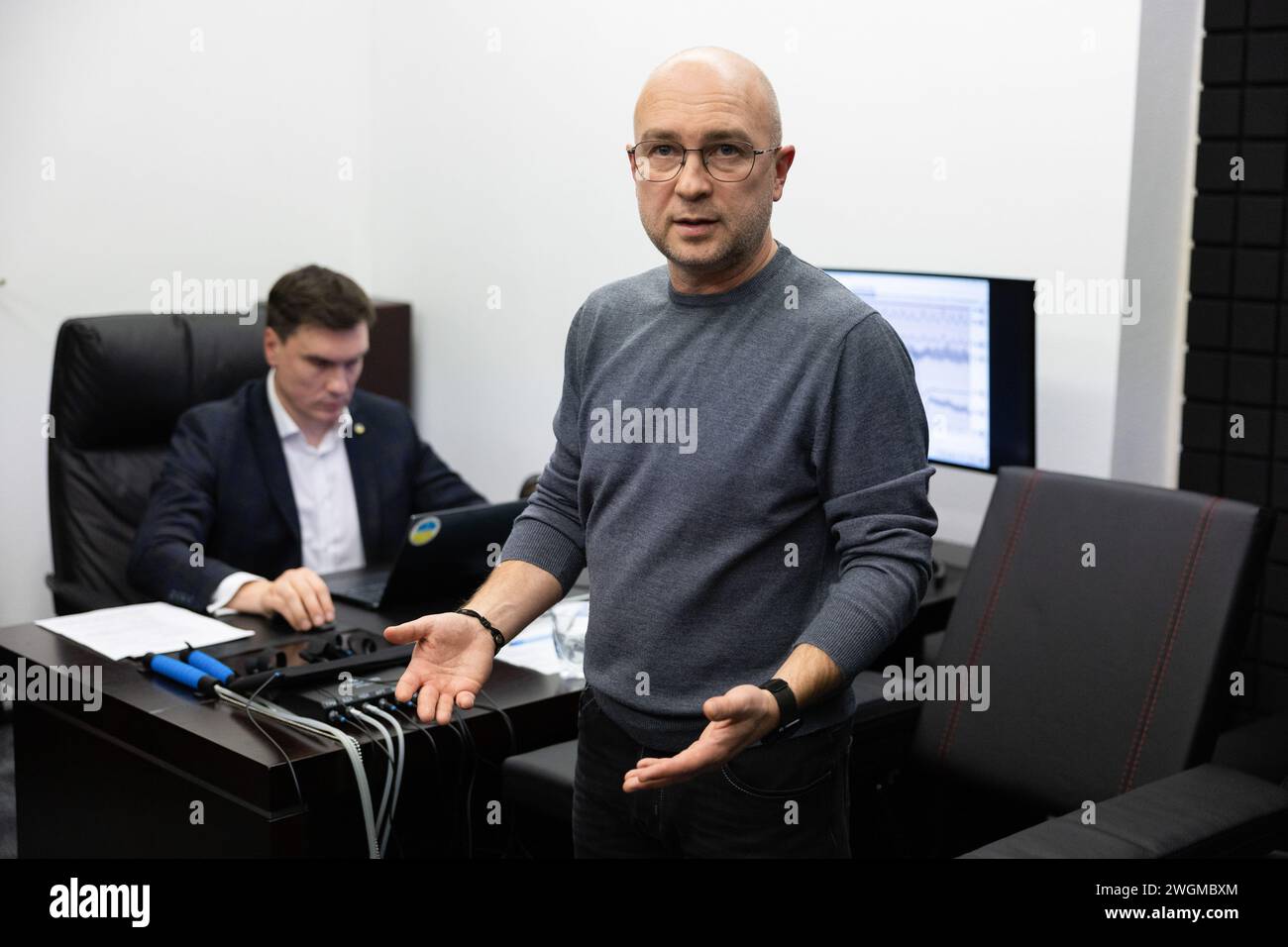 Kyiv, Ukraine. 05th Feb, 2024. Former director of the Department of Military-Technical Policy of ...