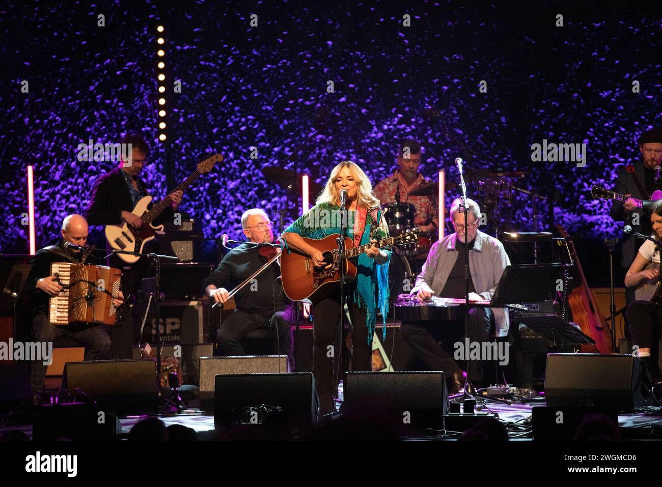 Glasgow, Scotland, UK. 04th Feb, 2024. Glasgow Scotland. Carlene Carter ...