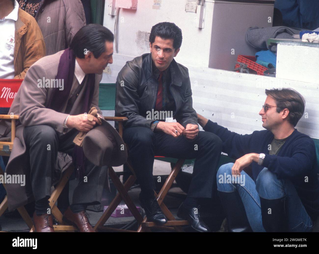 1990Joe Mantegna Andy Garcia Filming Godfather 3 in little Italy NYC ...