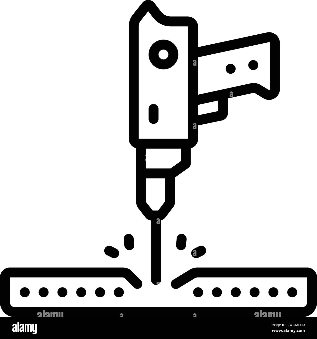 Drilling hole Stock Vector Images - Alamy