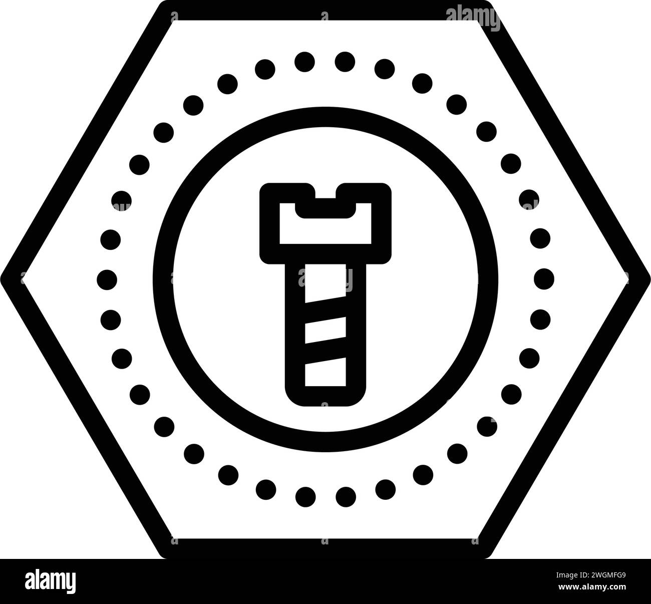 Icon for bolt,fastener Stock Vector Image & Art - Alamy