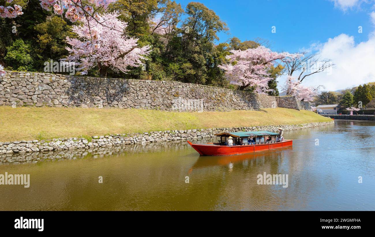 Shiga, Japan - April 3 2023: Hikone Castle Yakatabune Cruise is a ...
