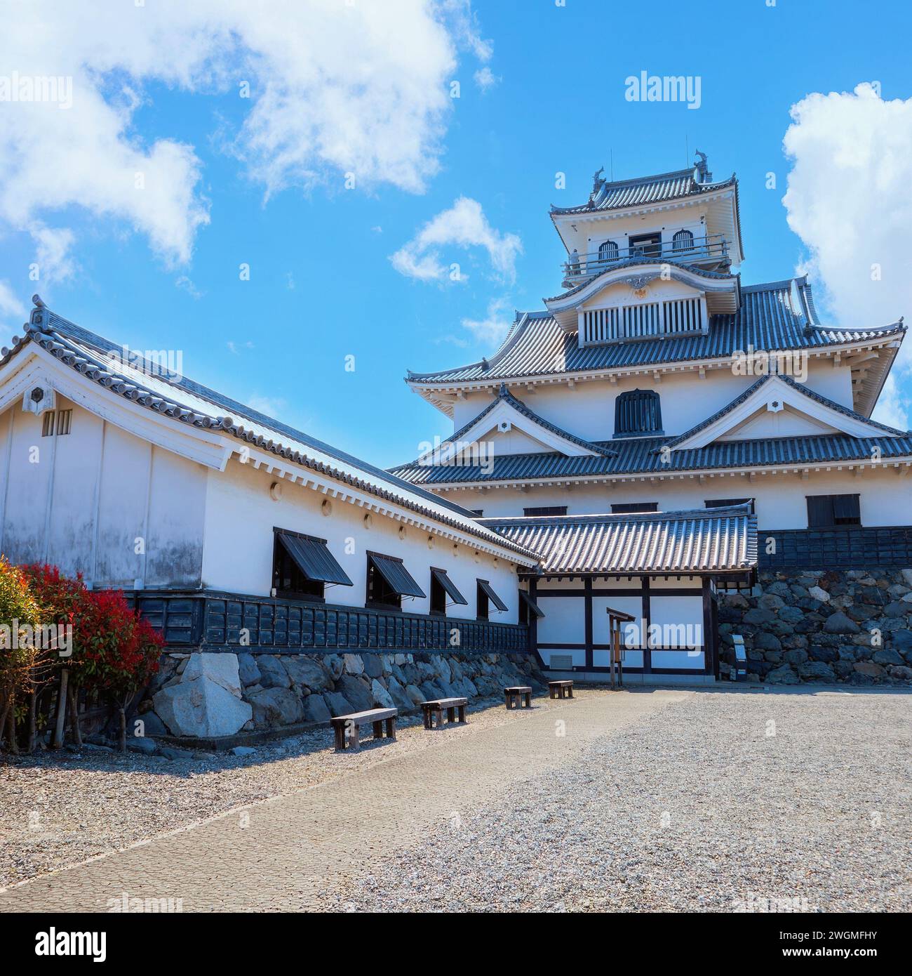 Shiga, Japan - April 3 2023: Nagahama Castle built by feudal lord ...