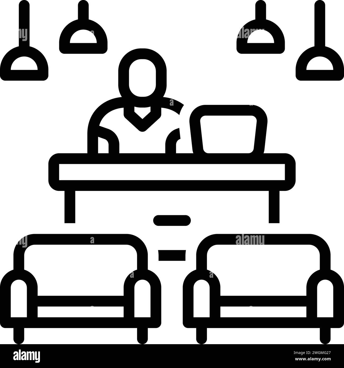 Icon for lobby,hall,reception Stock Vector Image & Art - Alamy