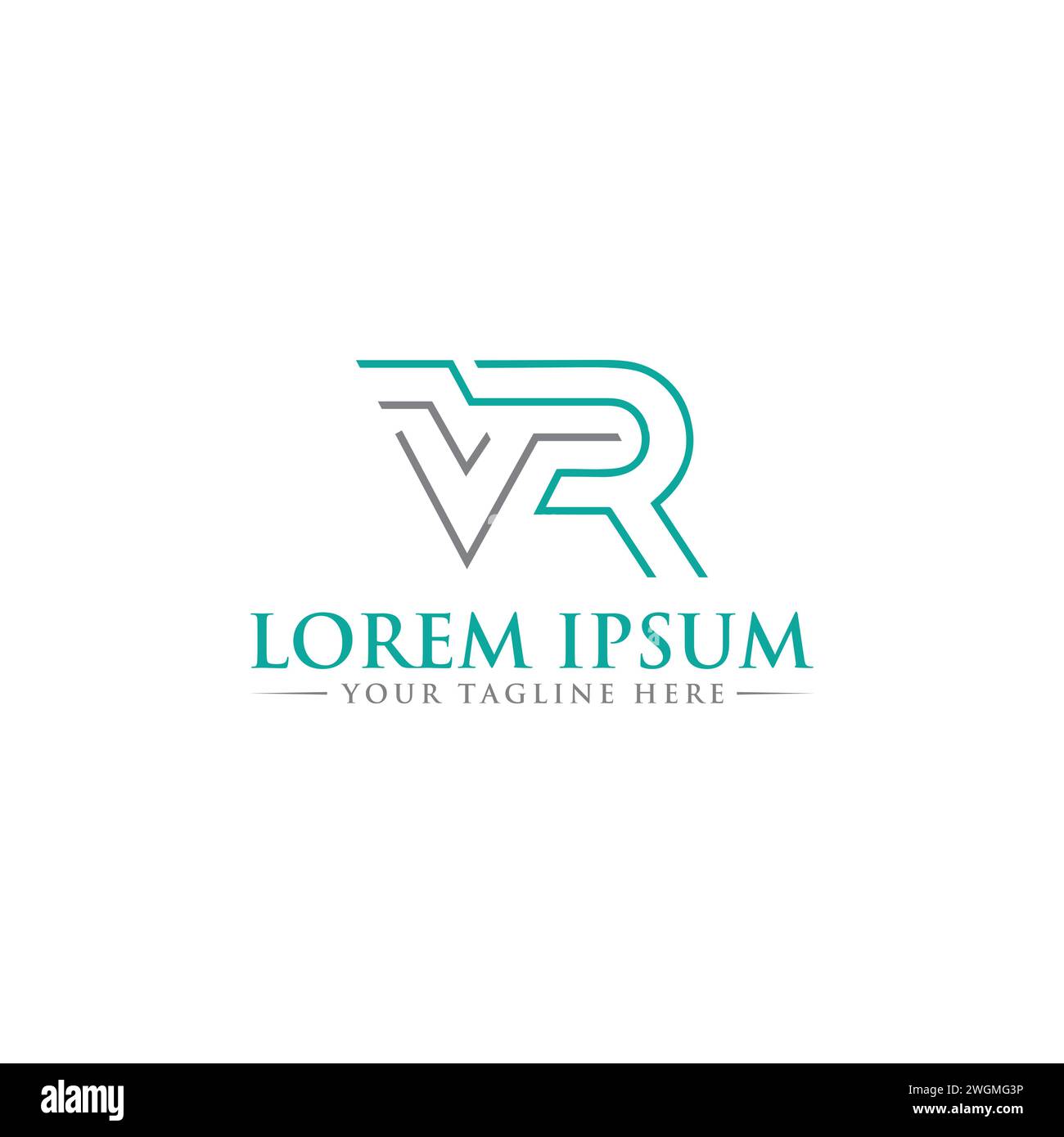 VR Letter Logo Design. Creative VR Logo Design Stock Vector Image & Art ...