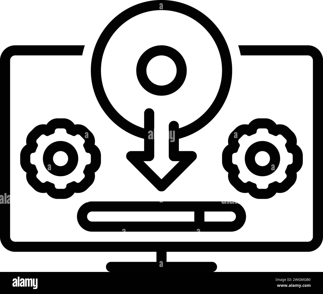 Upgrade icon Black and White Stock Photos & Images - Alamy