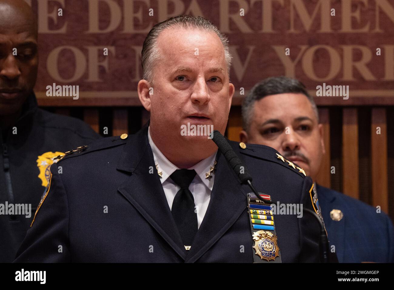 New York, New York, USA. 5th Feb, 2024. Chief of Patrol John Chell ...