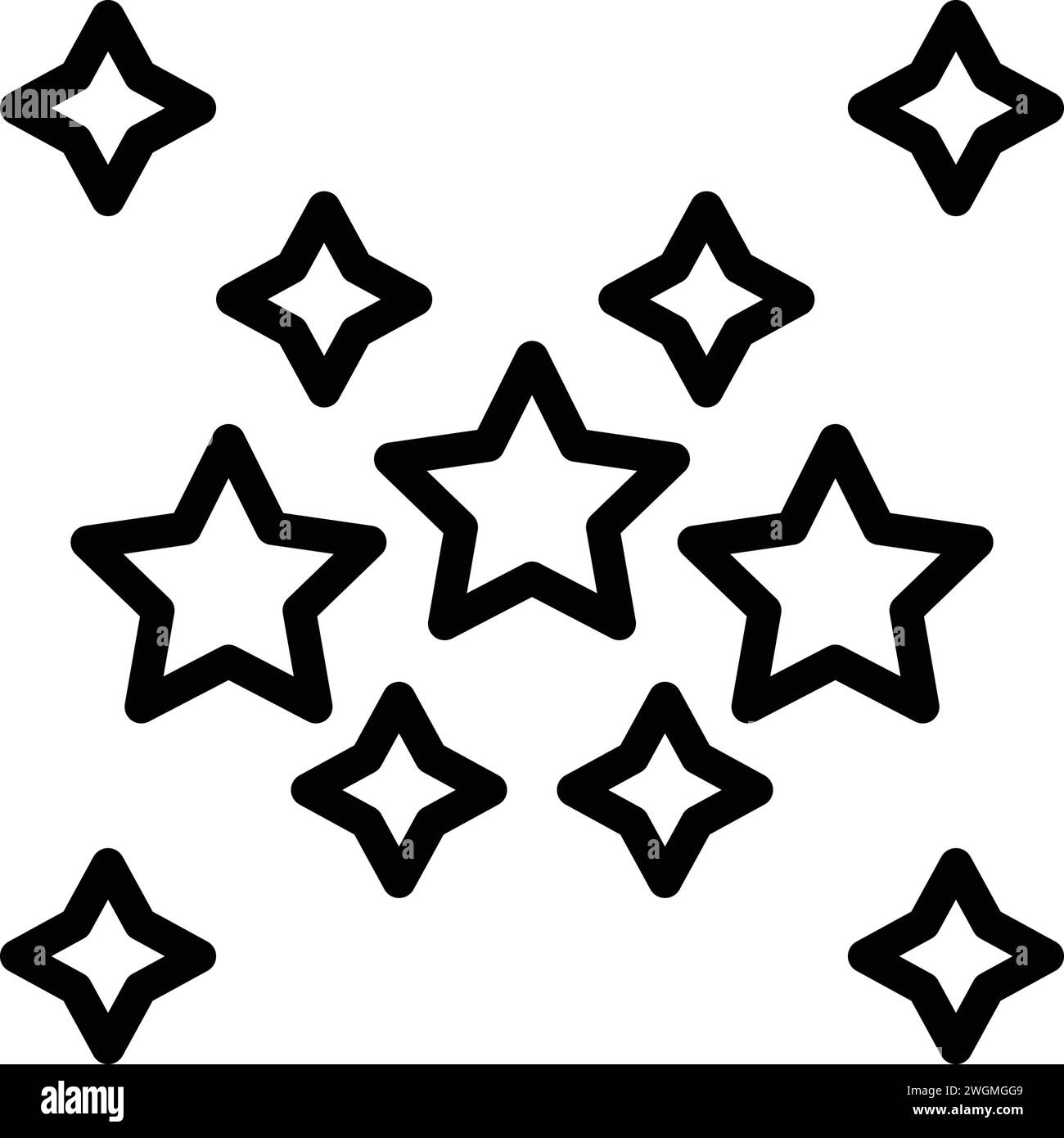 Icon for stars,many stars Stock Vector Image & Art - Alamy