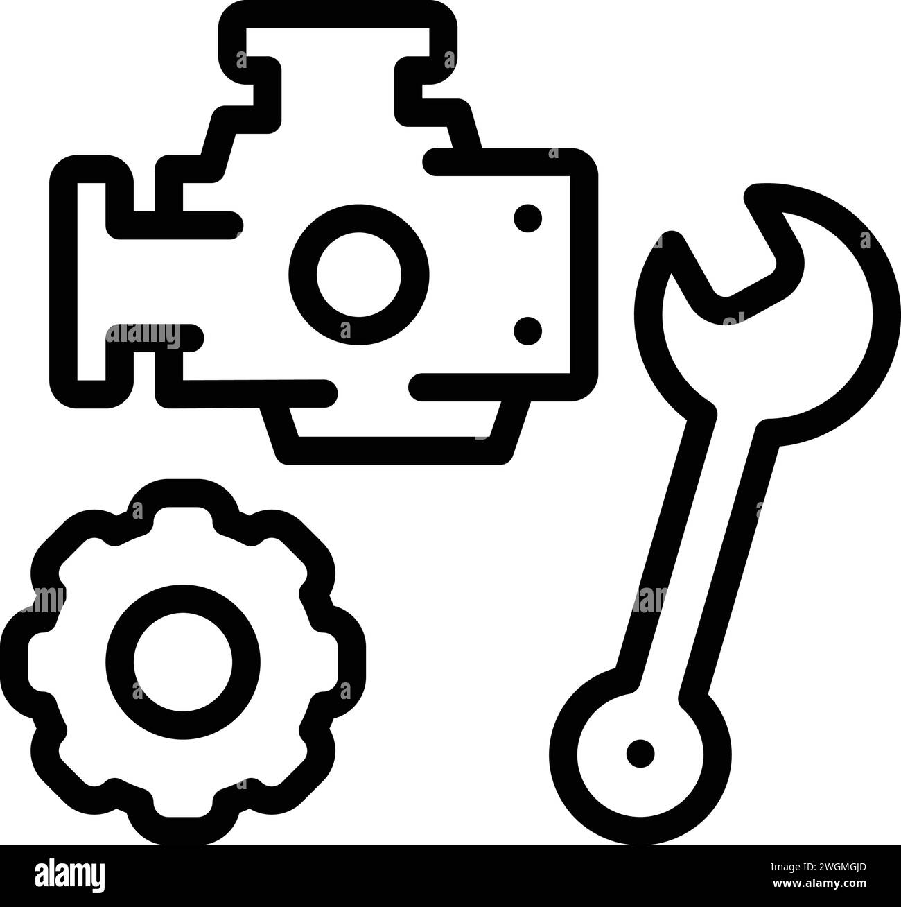 Replacement part Stock Vector Images - Alamy