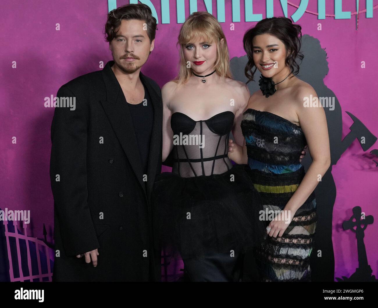 Los Angeles, USA. 05th Feb, 2024. (L-R) Cole Sprouse, Kathryn Newton and Liza Soberano at the ...