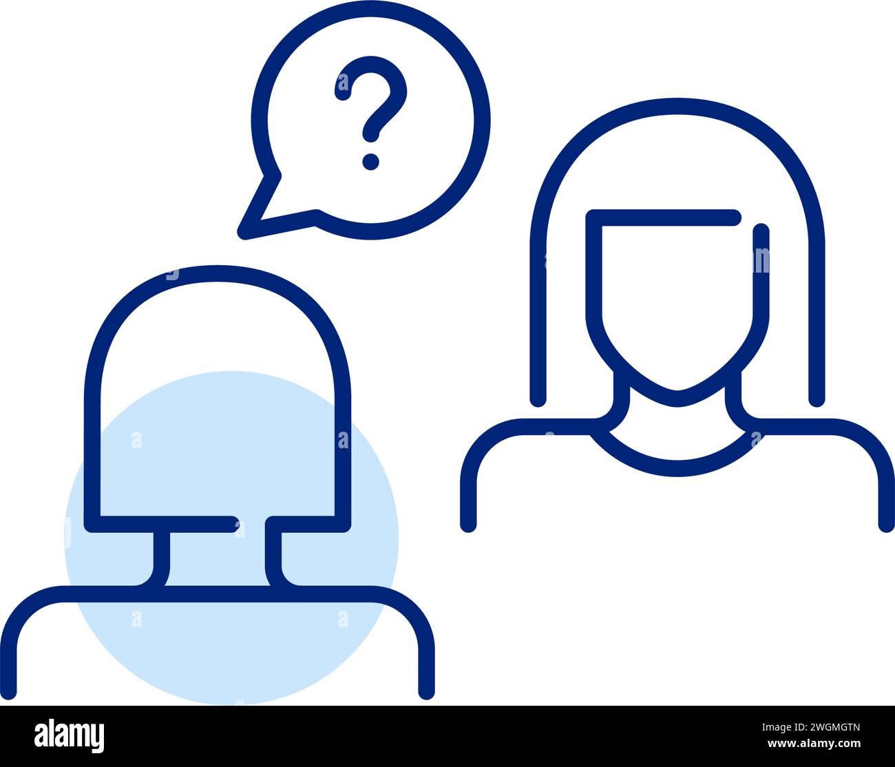 Businesswoman smiling interview candidate Stock Vector Images - Alamy