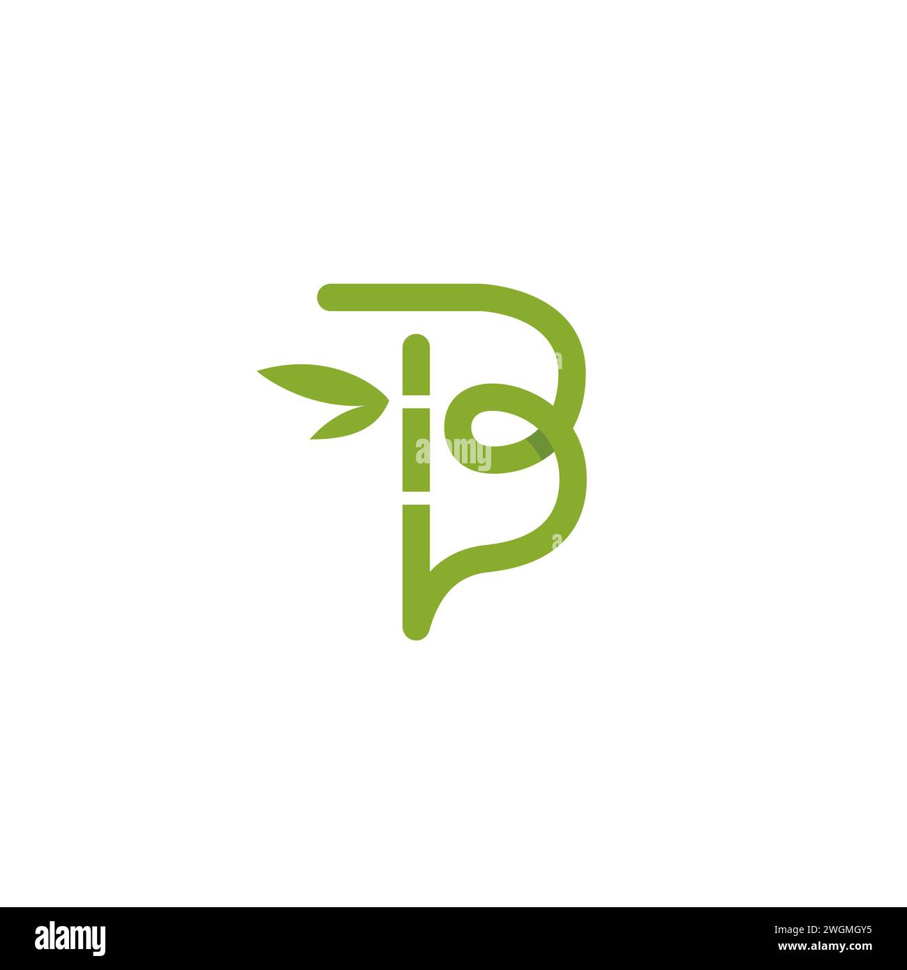 Bamboo logo letter B. B Icon Vector Stock Vector Image & Art - Alamy