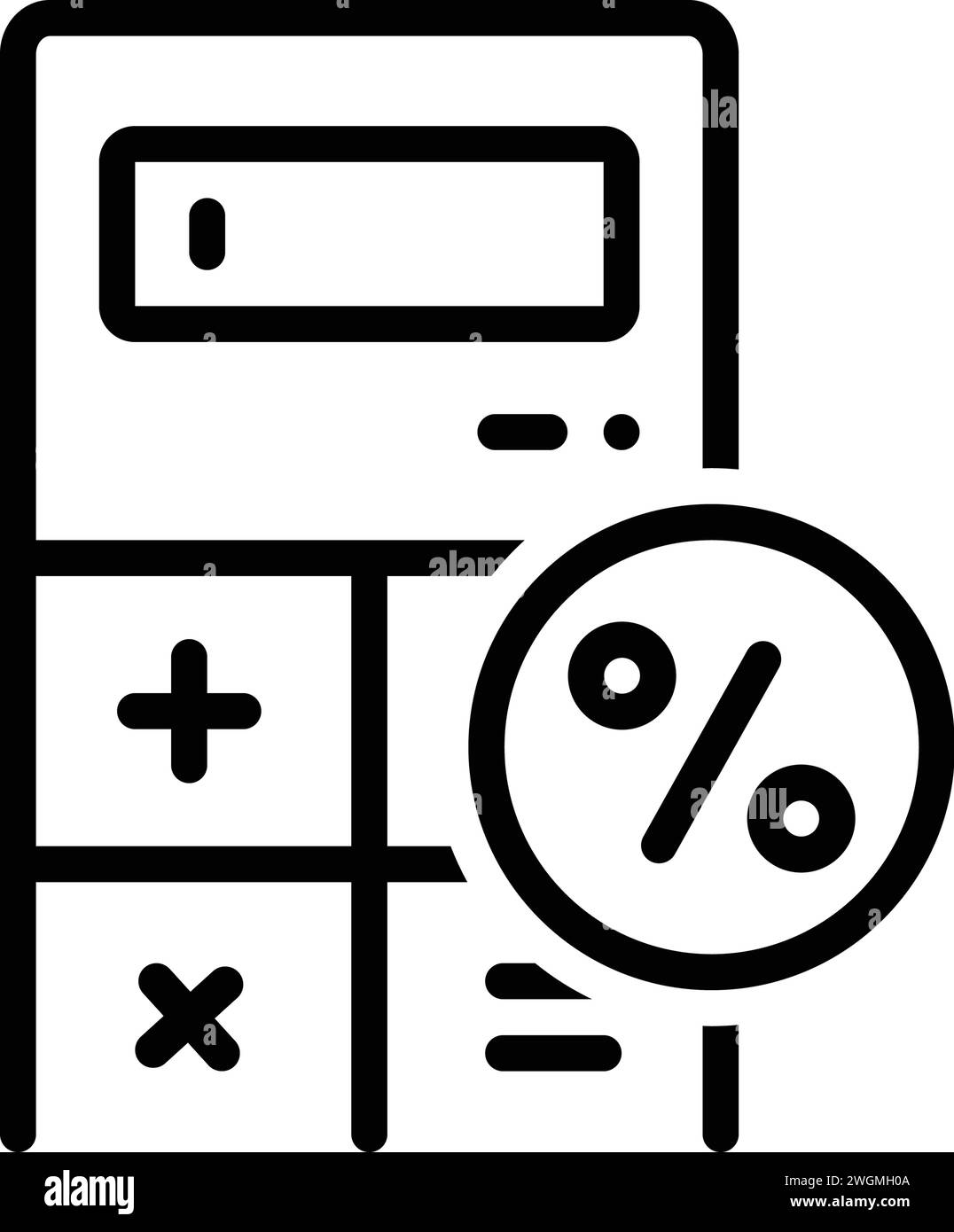 Icon for percentage,calculator Stock Vector Image & Art - Alamy