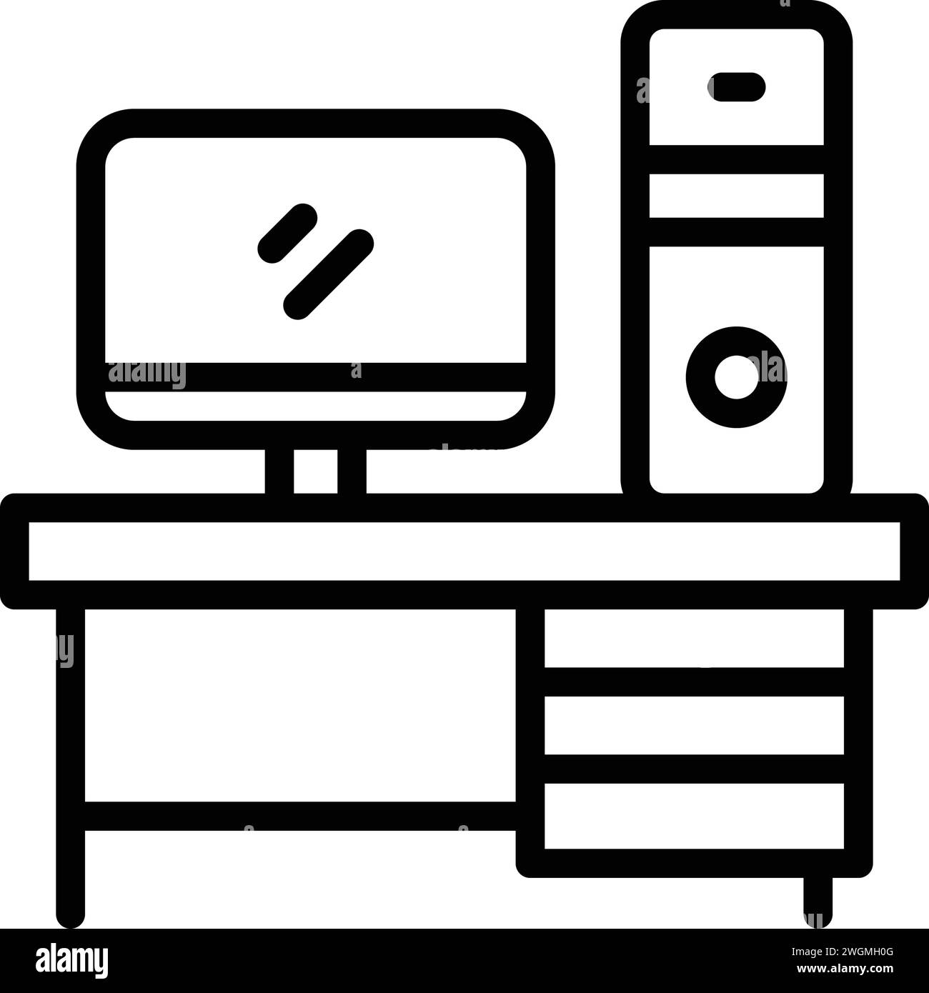 Computer mointor Stock Vector Images - Alamy