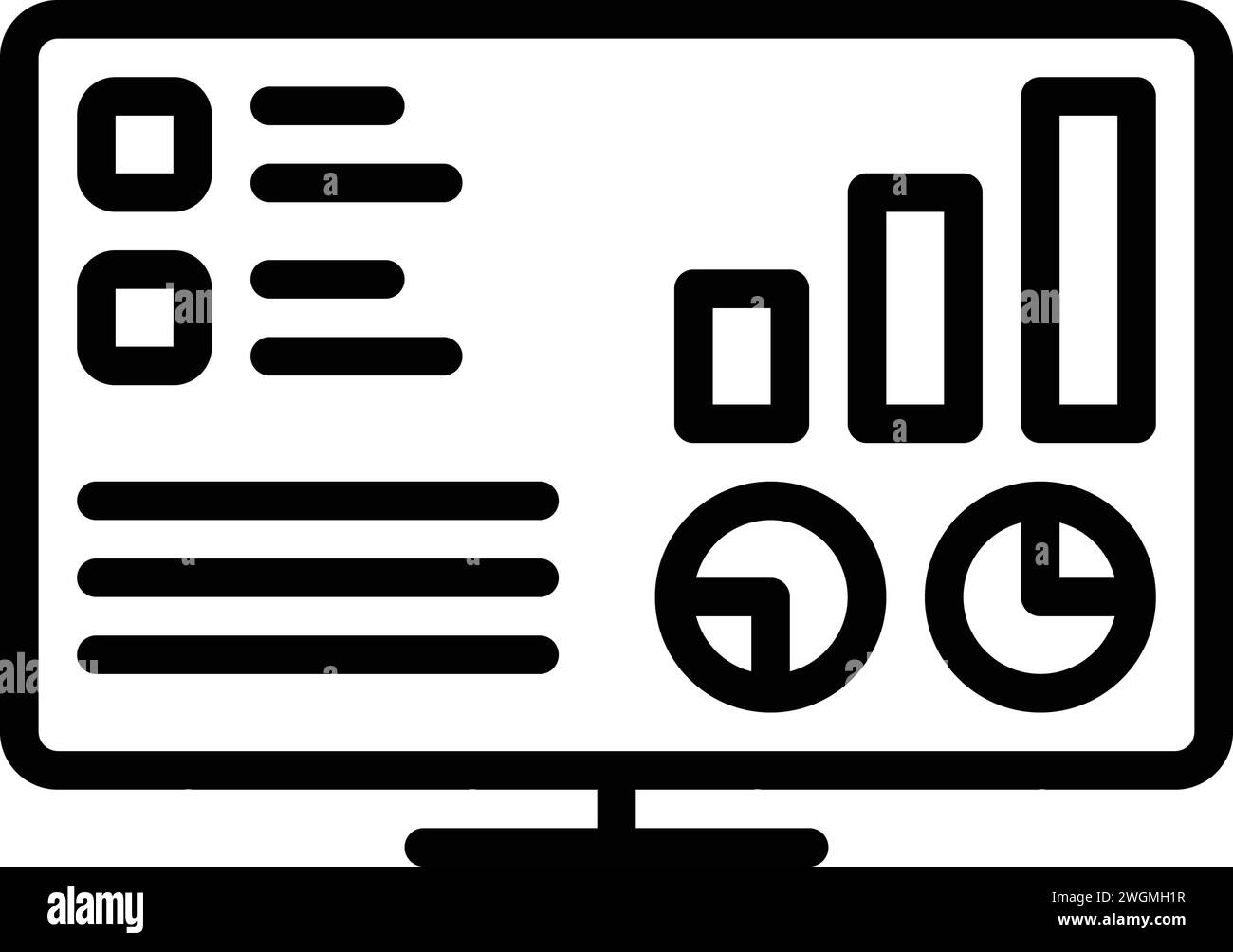 Data visualization infographic Black and White Stock Photos & Images ...