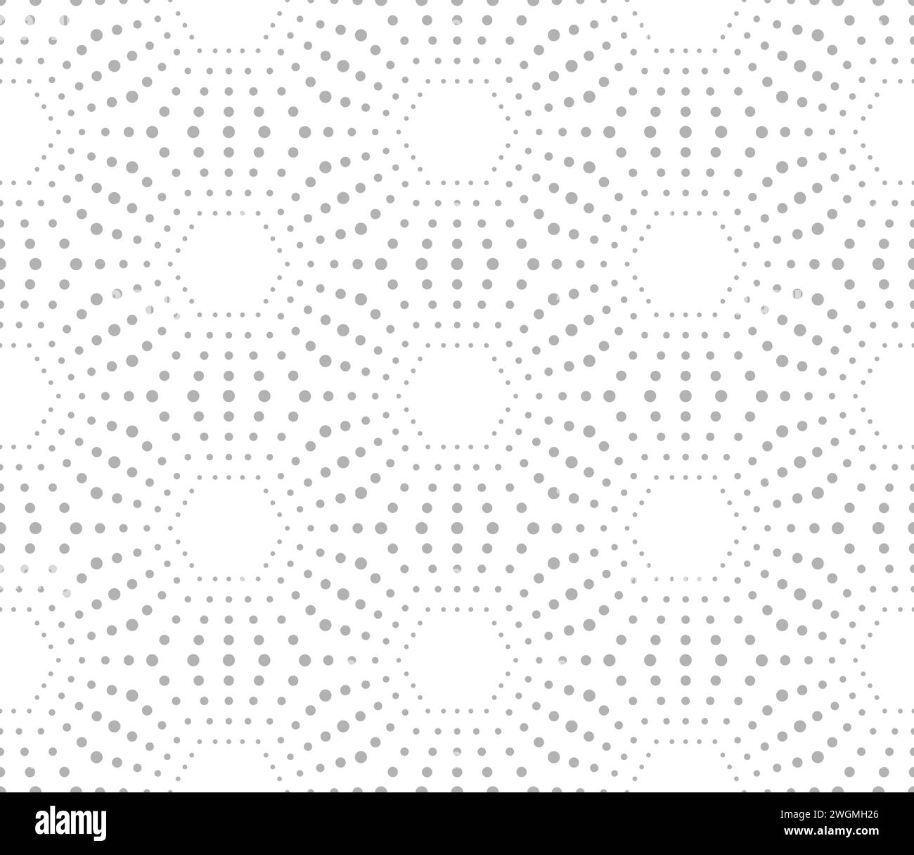 Abstract geometric pattern of the points. A seamless vector background. Graphic grey and white ...