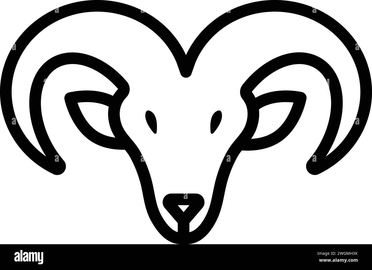 Ram head Black and White Stock Photos & Images - Alamy