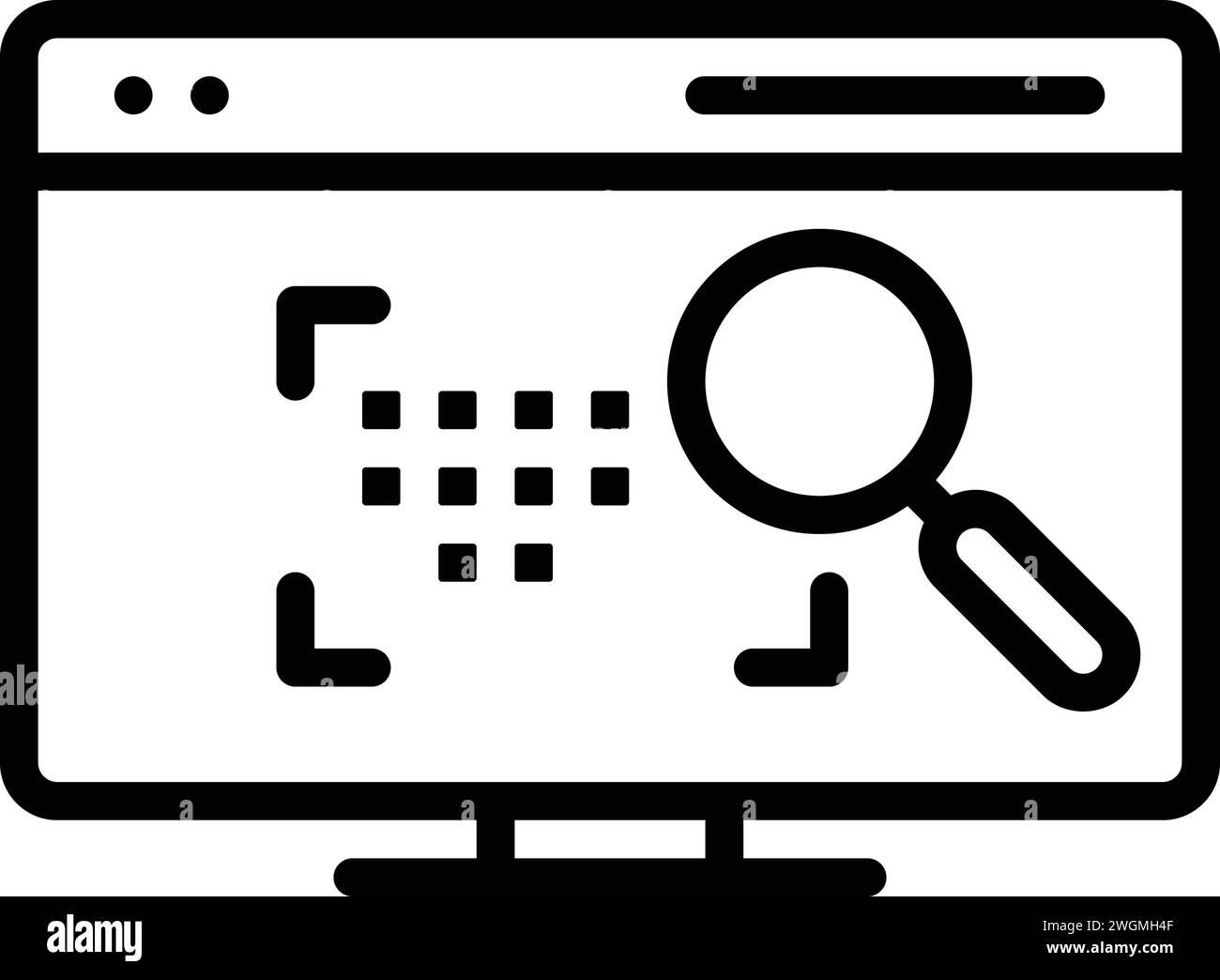 Icon for dpi; monitor Stock Vector Image & Art - Alamy