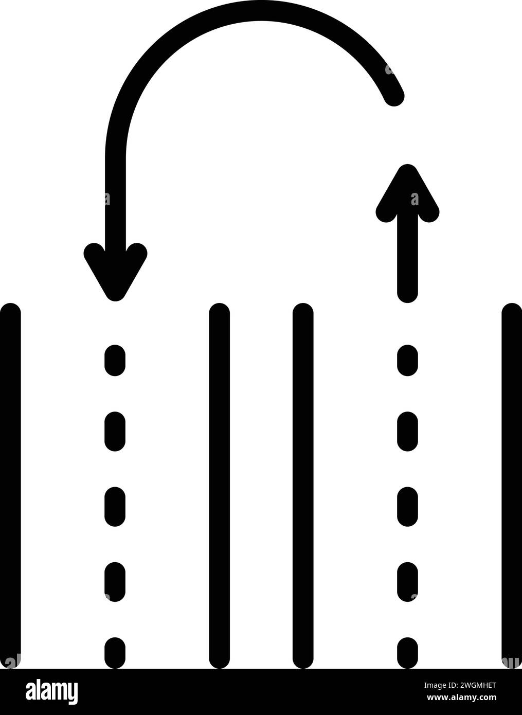 Cycle path track Stock Vector Images - Alamy