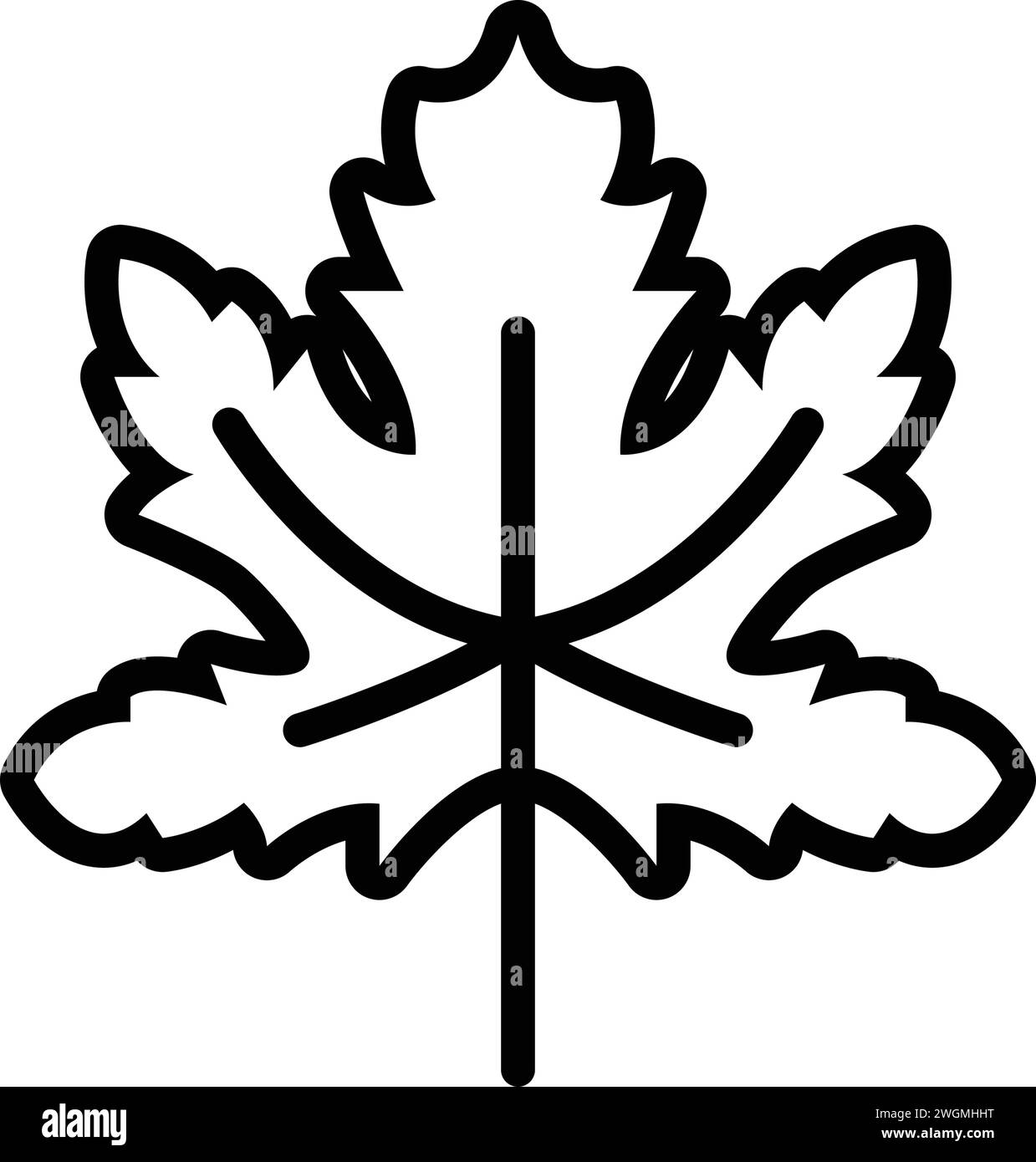 Maple leaf logo Black and White Stock Photos & Images - Alamy