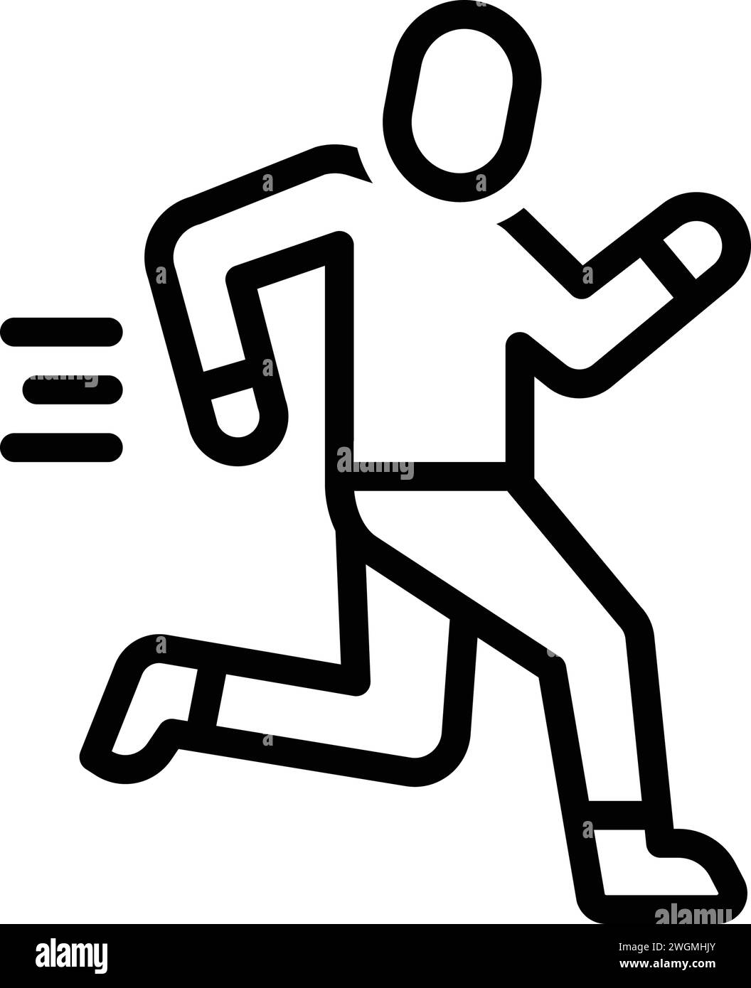 Athletes silhouette Stock Vector Images - Alamy