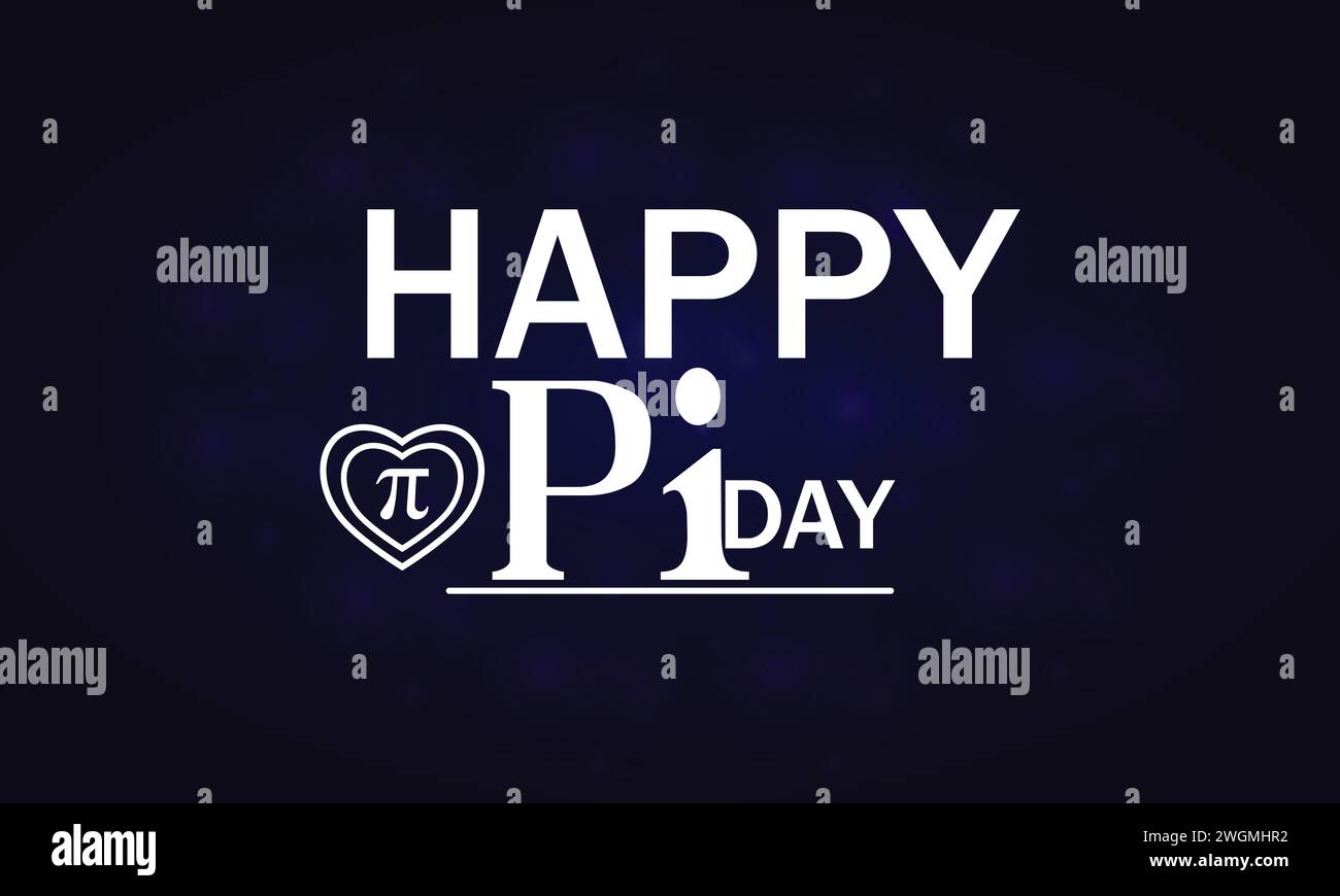 Happy Pi Day beautiful text illustration design Stock Vector Image ...