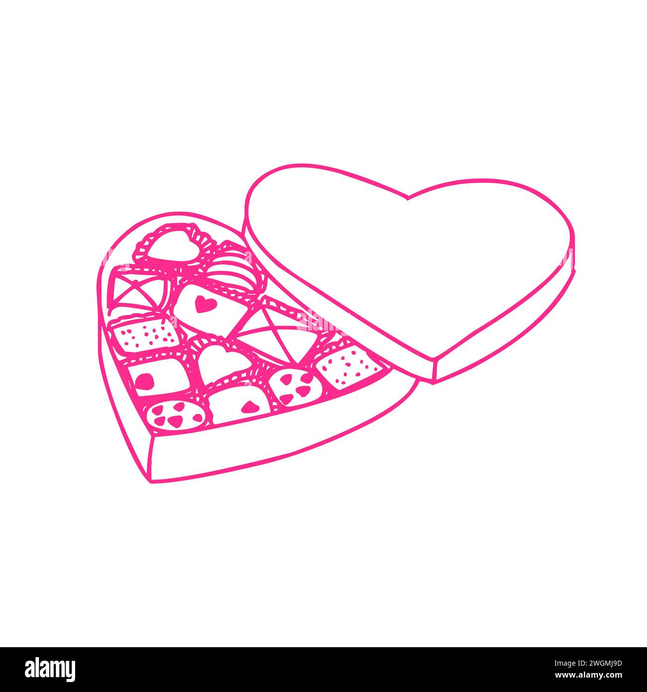 Love shaped candy vector Cut Out Stock Images & Pictures - Alamy
