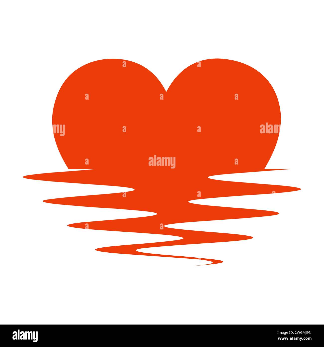 Abstract nature reflection Stock Vector Images - Alamy