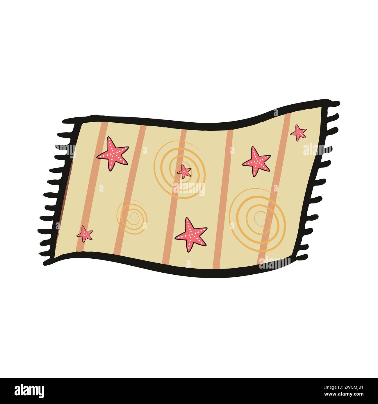 Cartoon illustration cartoon striped fish hi-res stock photography and ...