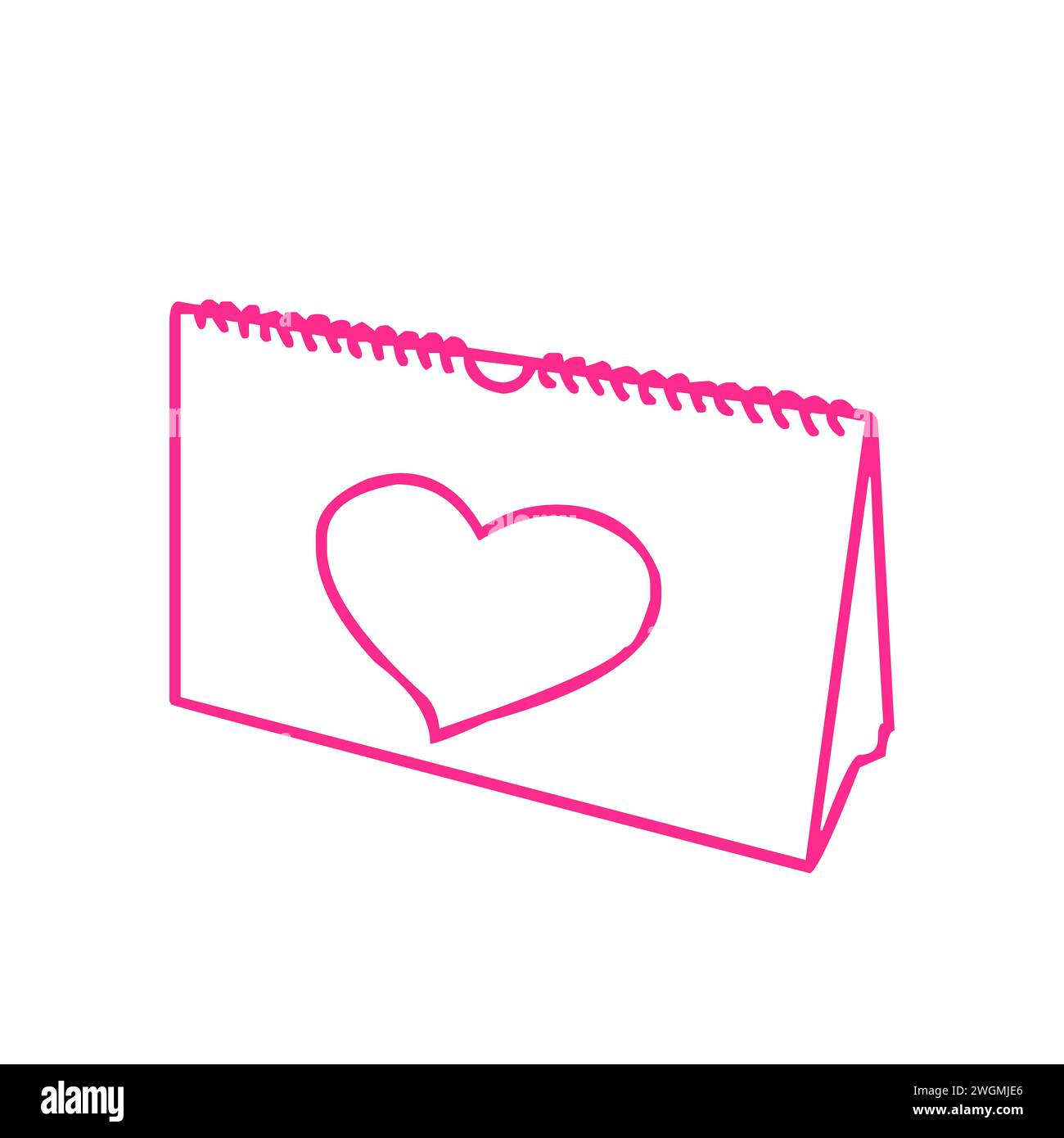 Calendar single line Stock Vector Images - Alamy