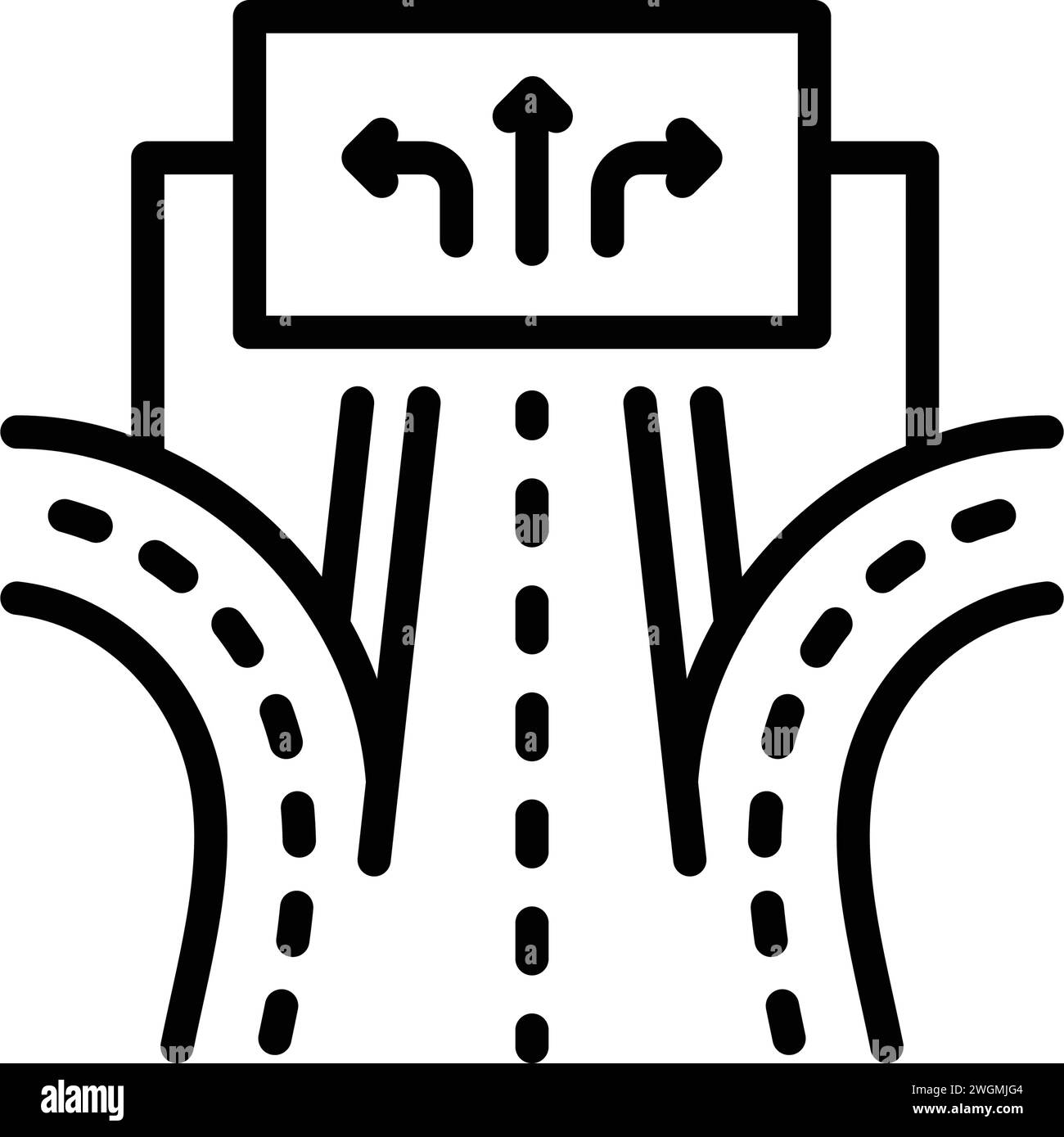 Icon for ways; path Stock Vector Image & Art - Alamy