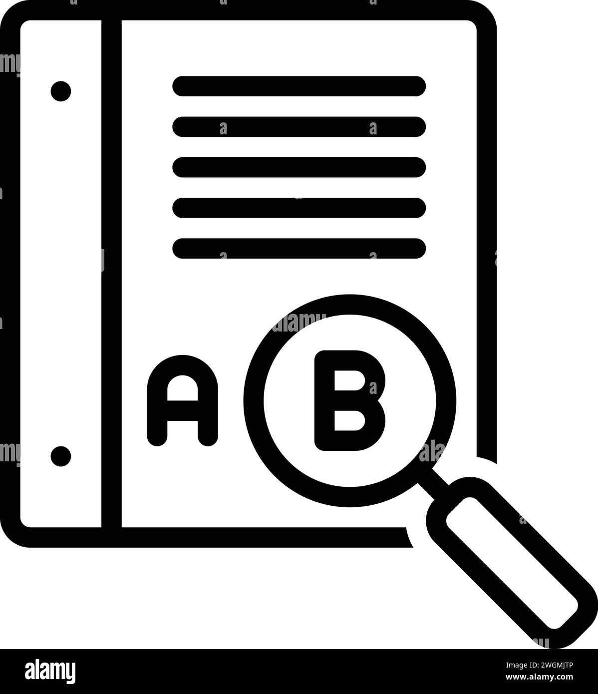 Icon for thesaurus; word book Stock Vector Image & Art - Alamy