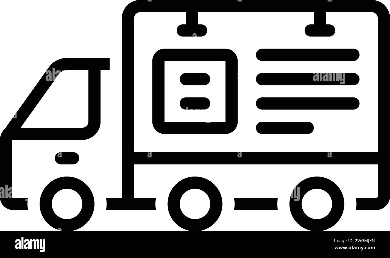 Icon for advertisement,truck Stock Vector Image & Art - Alamy