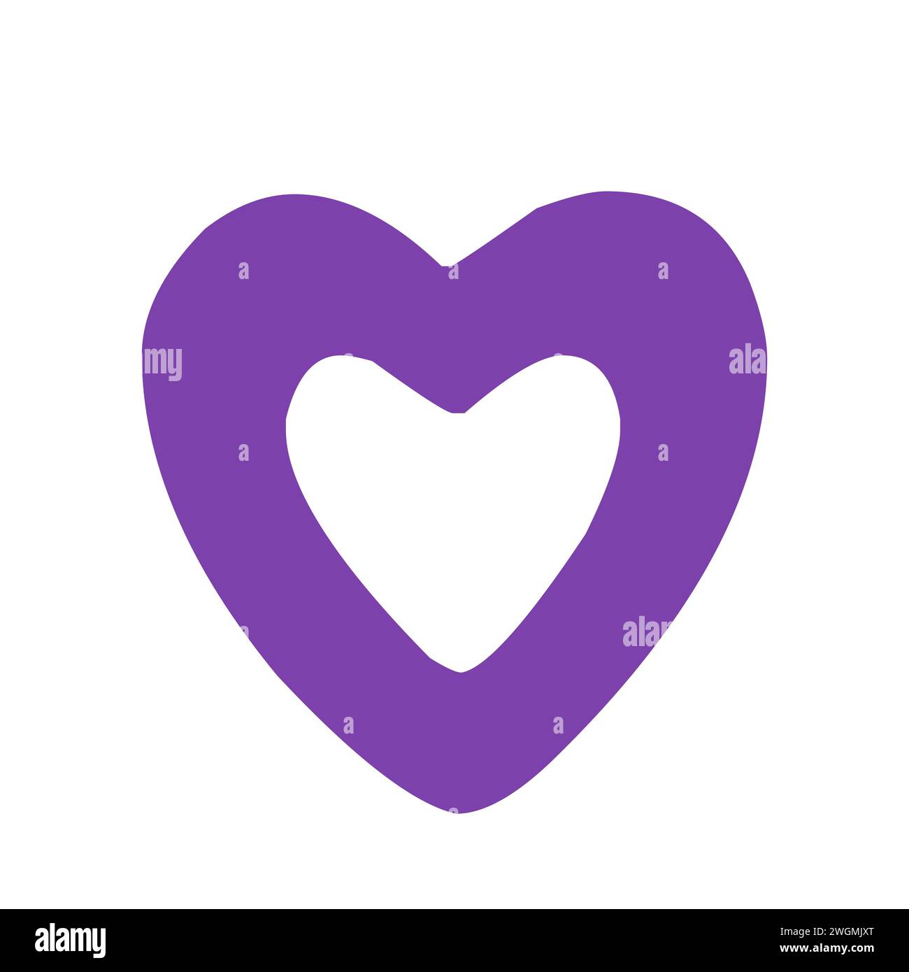 Thick Bordered Violet Heart Frame Stock Vector Image & Art - Alamy