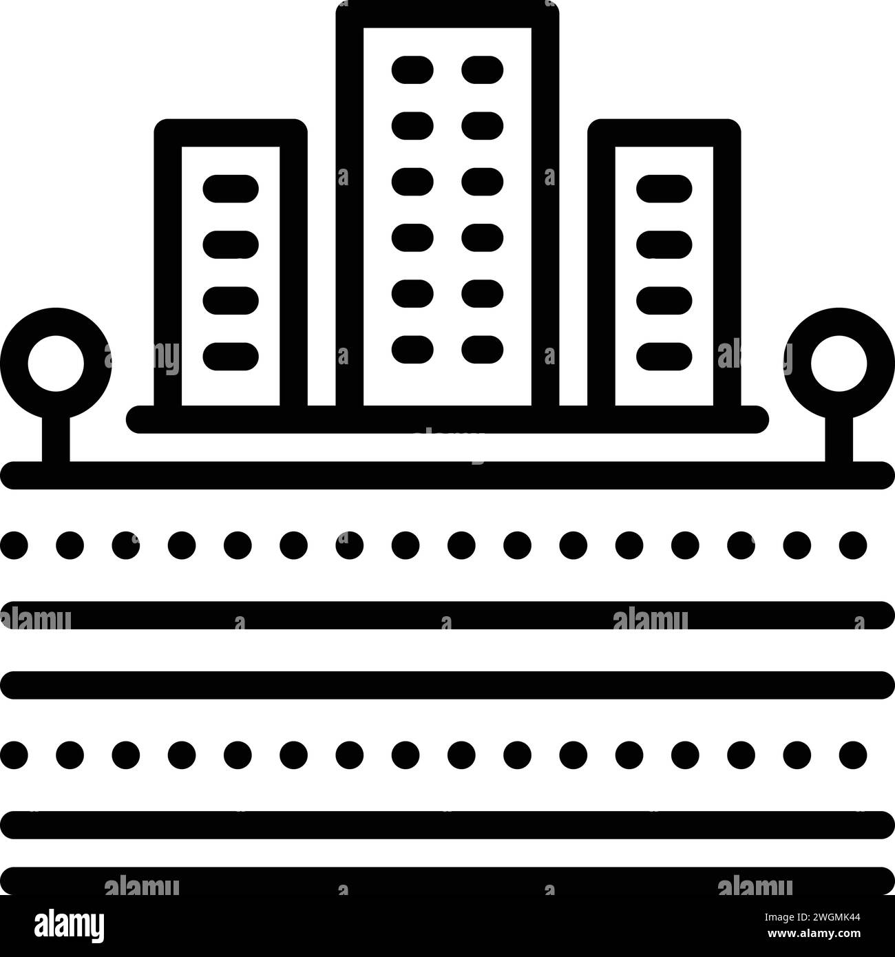 Urban thoroughfare Stock Vector Images - Alamy