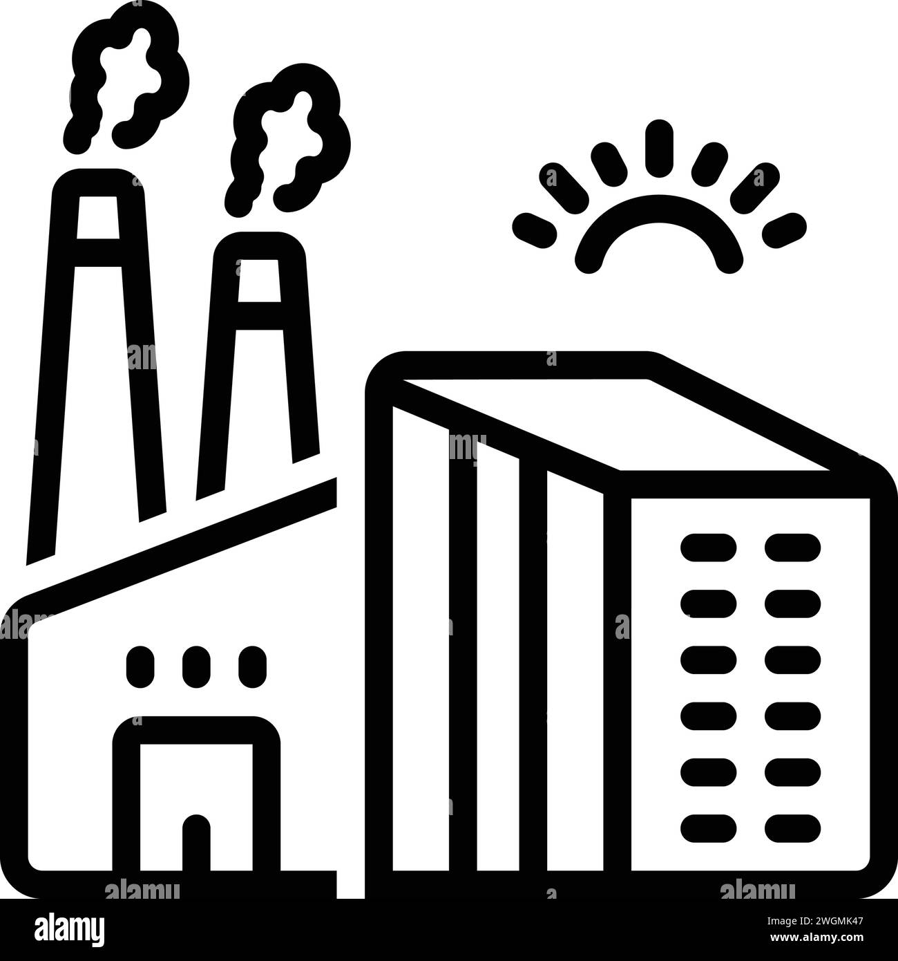 Factory door Stock Vector Images - Alamy