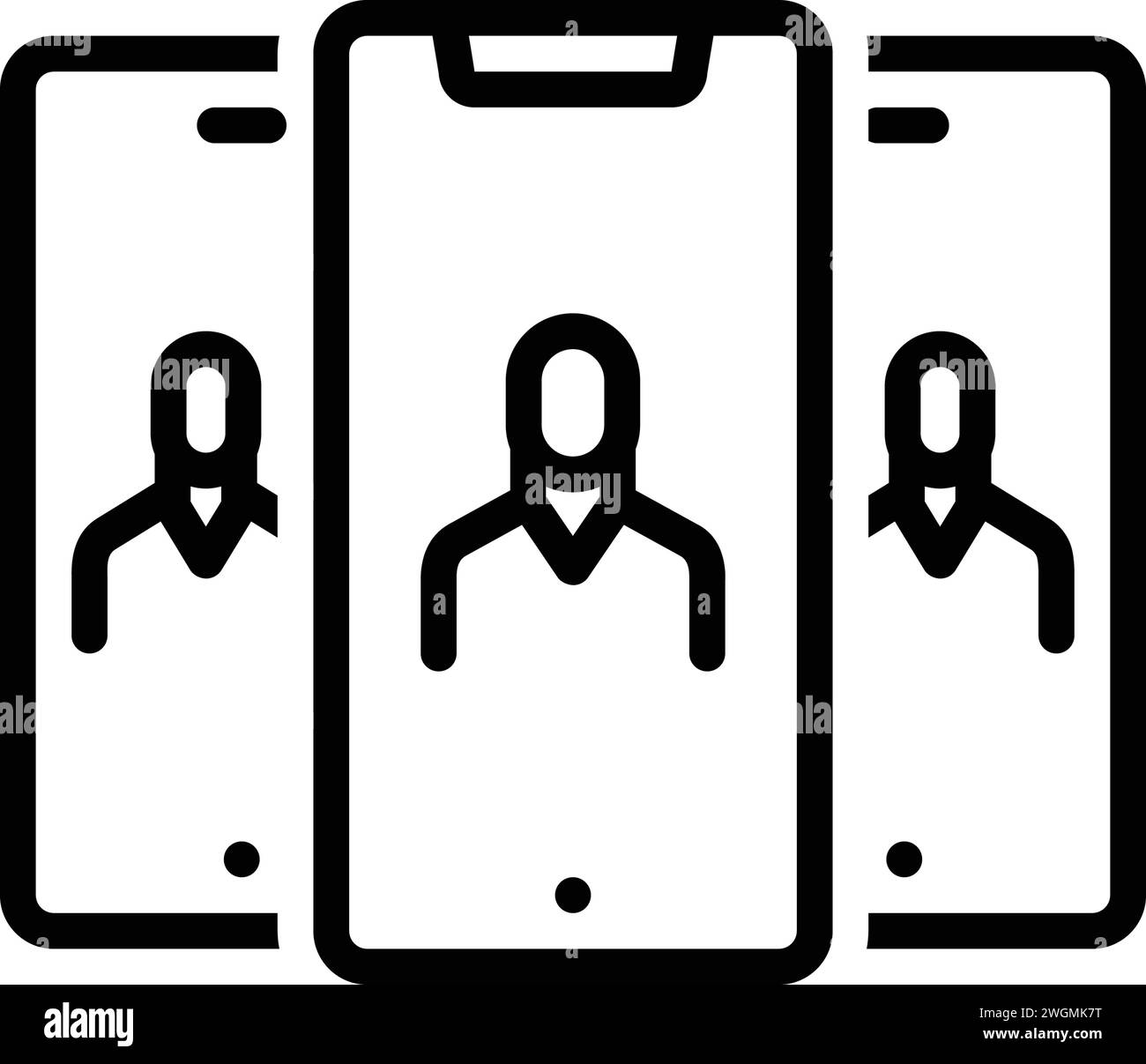 Mobile users Cut Out Stock Images & Pictures - Alamy