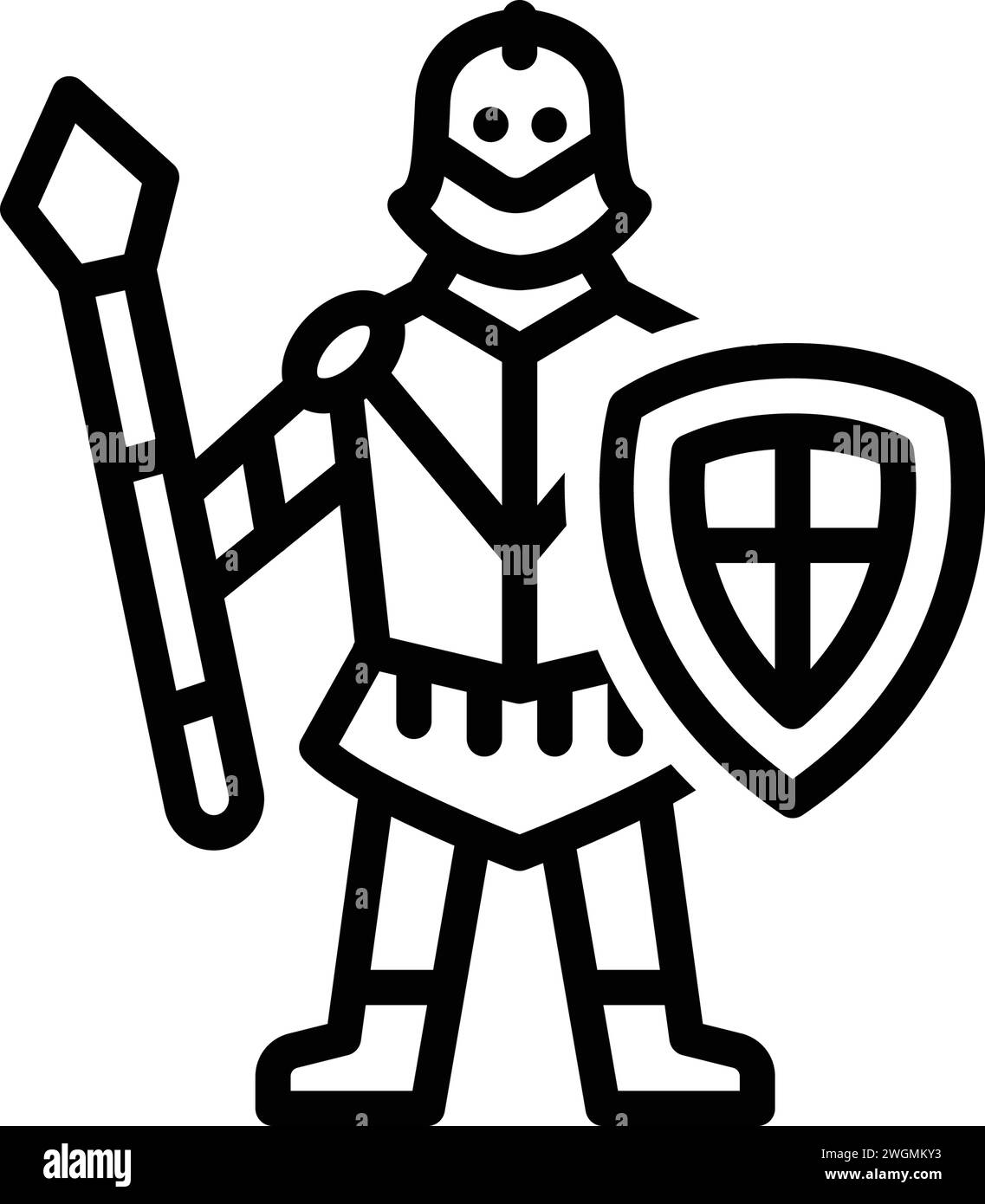 Knight shield Black and White Stock Photos & Images - Alamy