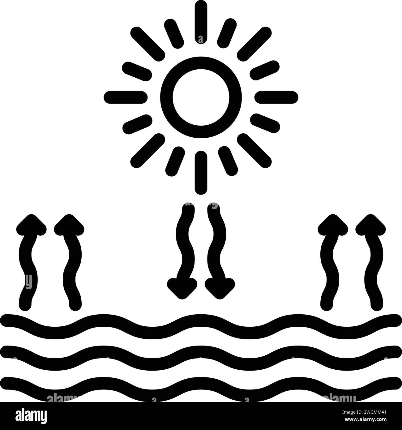 Heat sun Stock Vector Images - Alamy