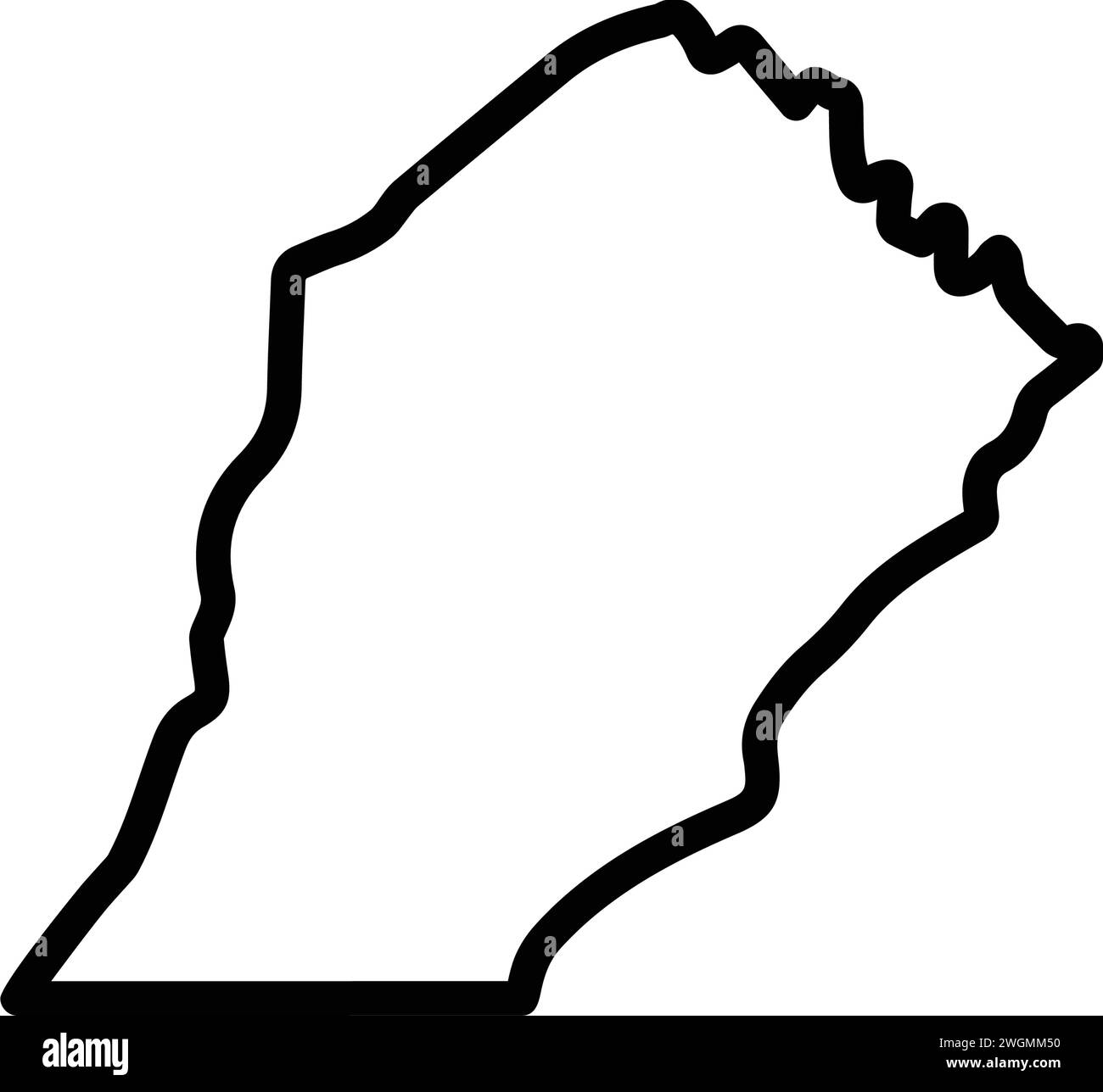 Chester vector outline map hi-res stock photography and images - Alamy