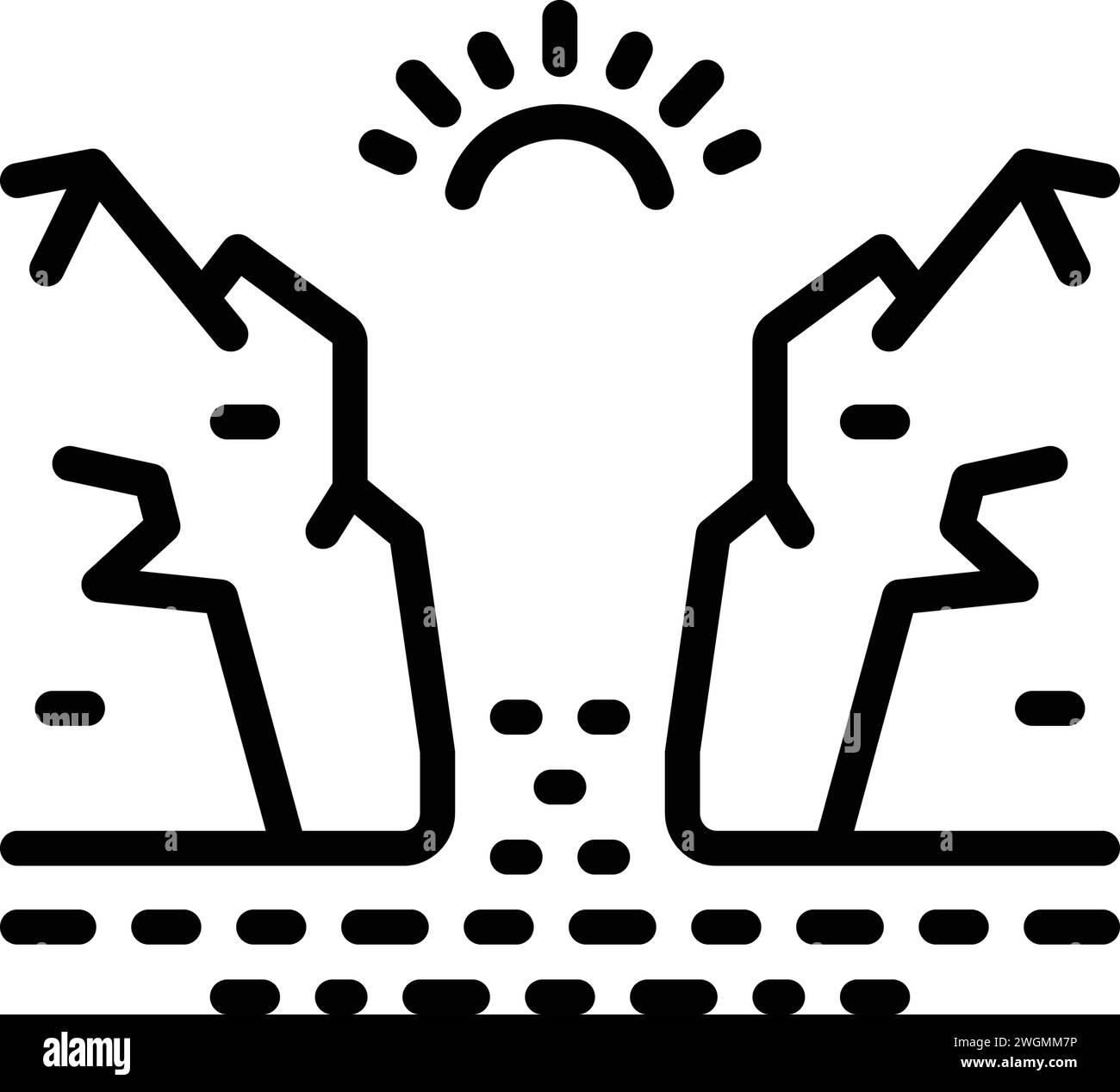 Icon for bay, gulf Stock Vector Image & Art - Alamy