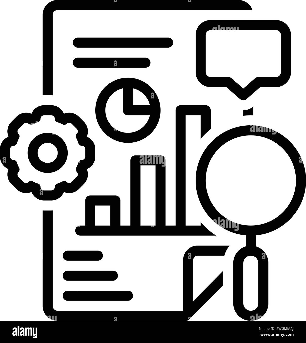 Quantitative research icon hi-res stock photography and images - Alamy