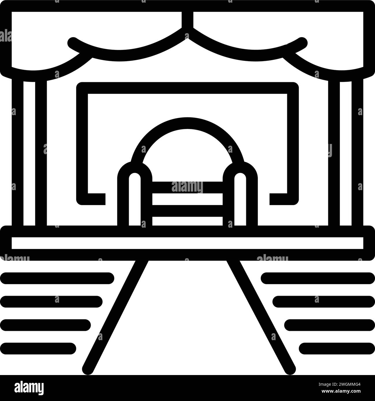 Icon for hall,assembly hall Stock Vector Image & Art - Alamy